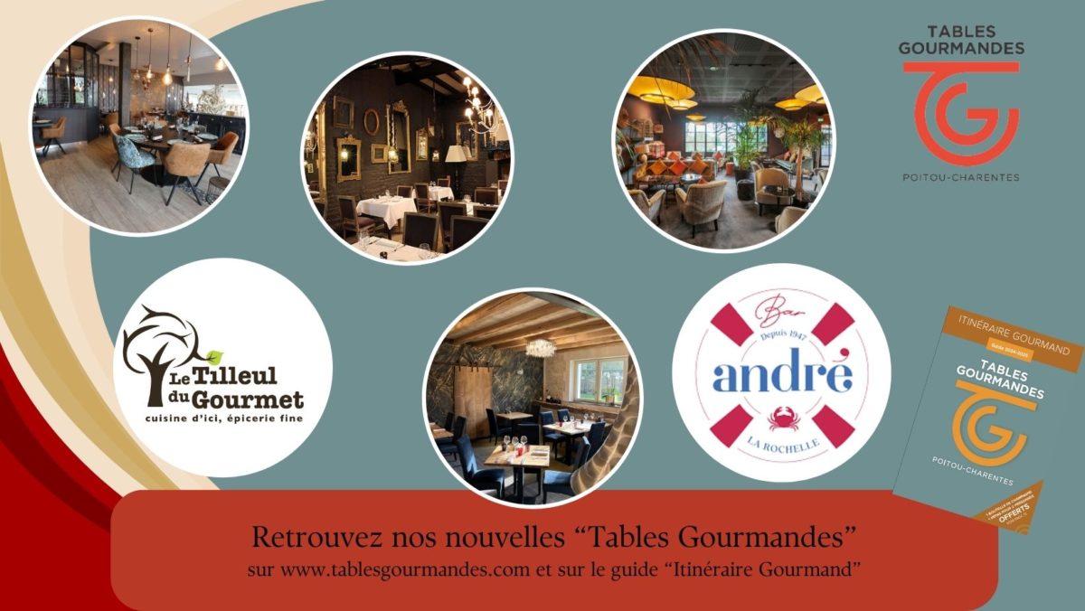 Nos nouvelles tables 2024-2025 - Tables Gourmandes